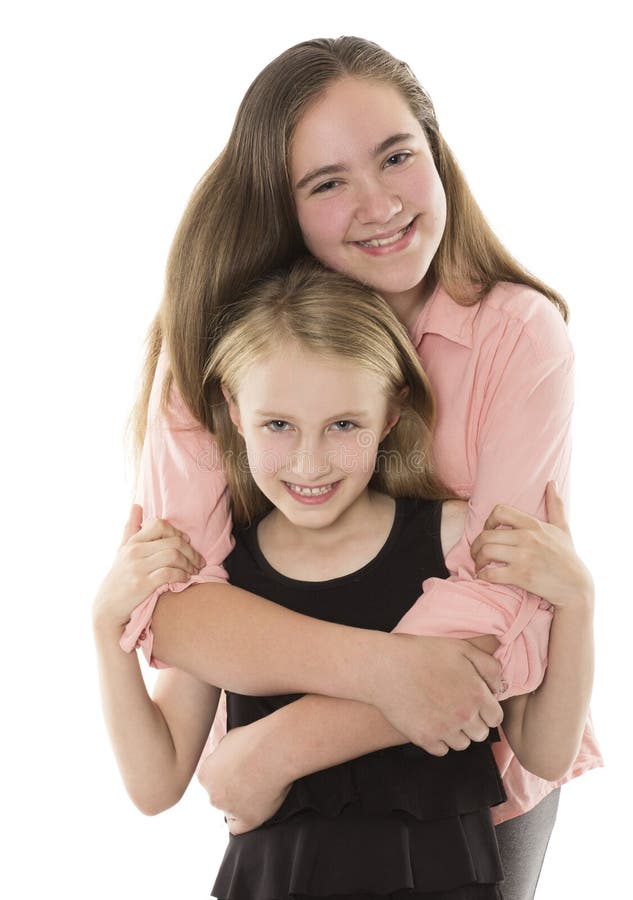 Two young sisters stock photo. Image of relationship - 107001406