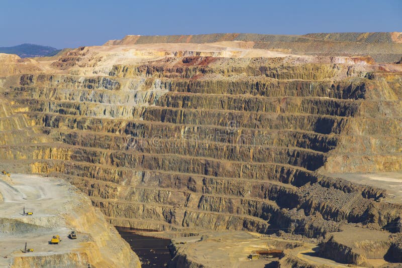 Oldest Copper Mines in the World, Minas De Riotinto, Spain Stock Image ...