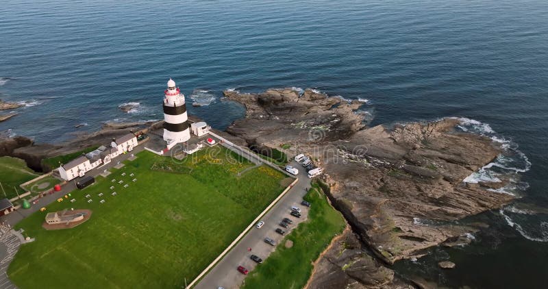 The Oldest Lighthouse in the World Against a Backdrop of Cliffs and ...