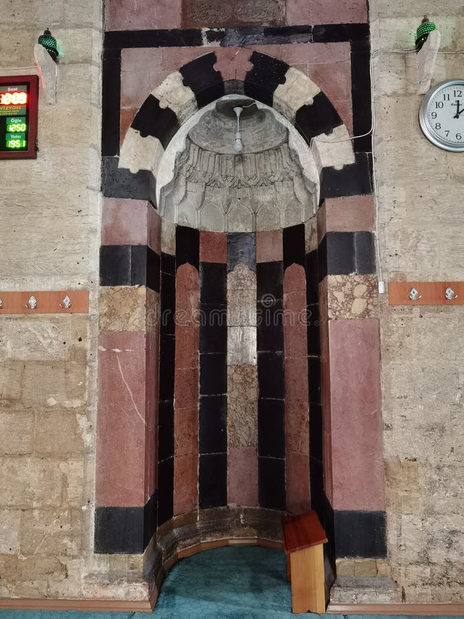 Oldest Mosque in Gaziantep Prayer Room the Imam Area Stock Image ...