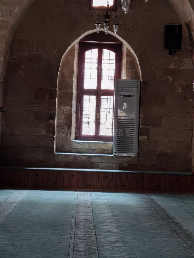 Oldest Mosque in Gaziantep Prayer Room Towards Window Stock Image ...
