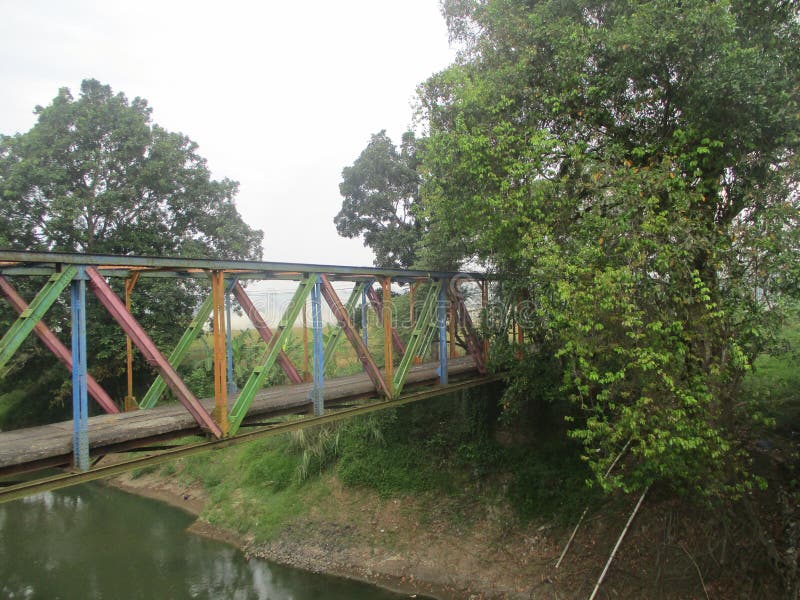 The Oldest Train Bridge in the Colonial Period Over the Cilamatan River ...