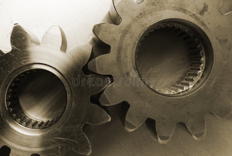 Oldish, Sepia Look of Gears Stock Image - Image of life, parts: 730719