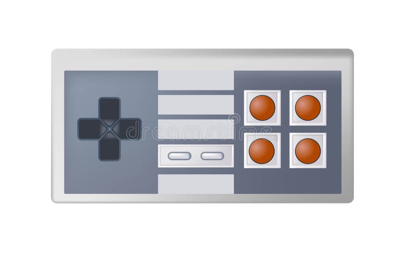 Oldschool Joystick, Vintage Gamepad Evolution Stock Vector ...