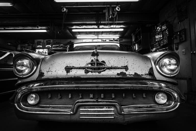 Oldsmobile Classic Car Rust Rod Editorial Photography - Image of ...