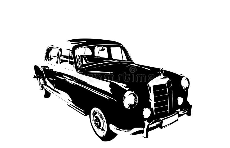 Old-timer Vector Illustration of Luxury Car Edition Stock Vector ...