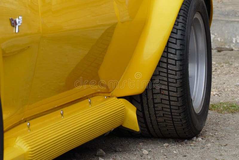 Oldtimer car wheel detail editorial photo. Image of antique - 146128771