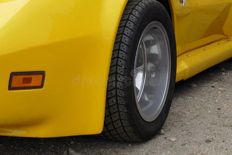 Oldtimer car wheel detail stock photo. Image of shiny - 146128950