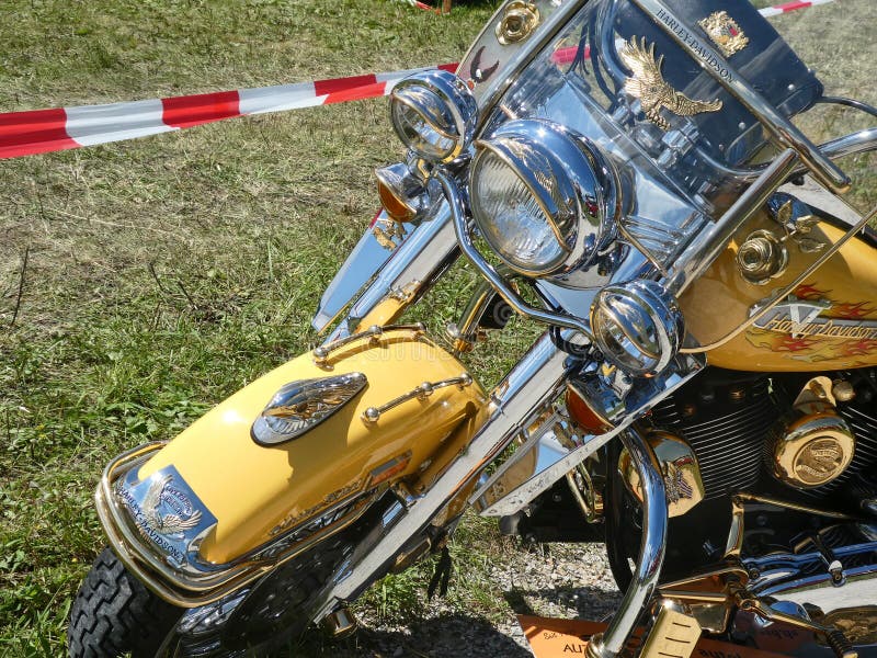 Oldtimer Exhibition: Harley Davidson Motorcycle Editorial Photography ...