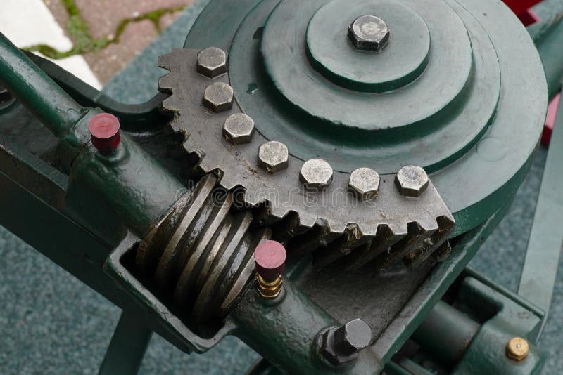 Oldtimer Tractor Steering Mechanism Detail Stock Image - Image of ...