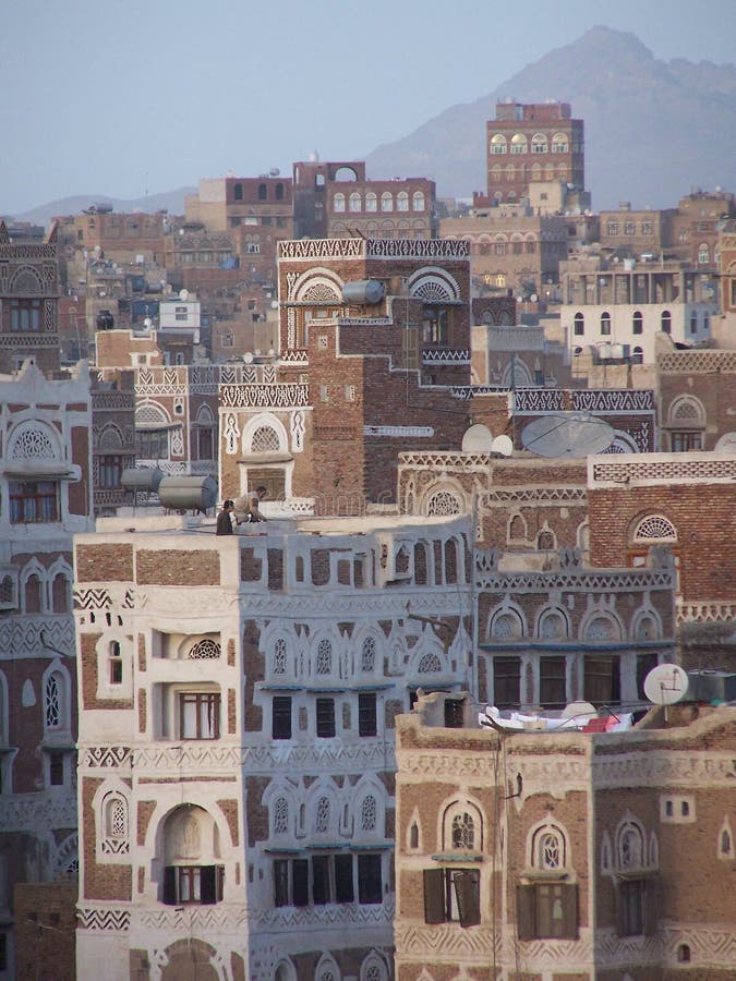 Exterior of the Traditional Buildings of Sanaa City in Sanaa, Yemen ...