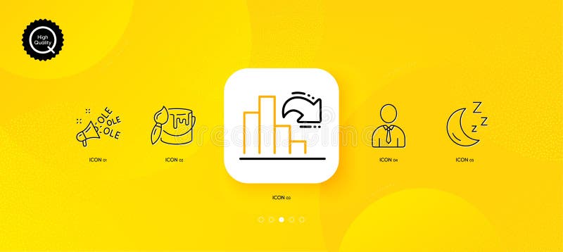 Ole Chant, Human and Moon Minimal Line Icons. for Web Application ...