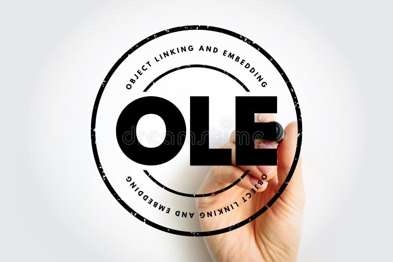 OLE Object Linking and Embedding - Technology that Allows Embedding and ...