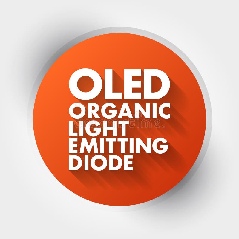 OLED - Organic Light-Emitting Diode Acronym, Technology Concept ...