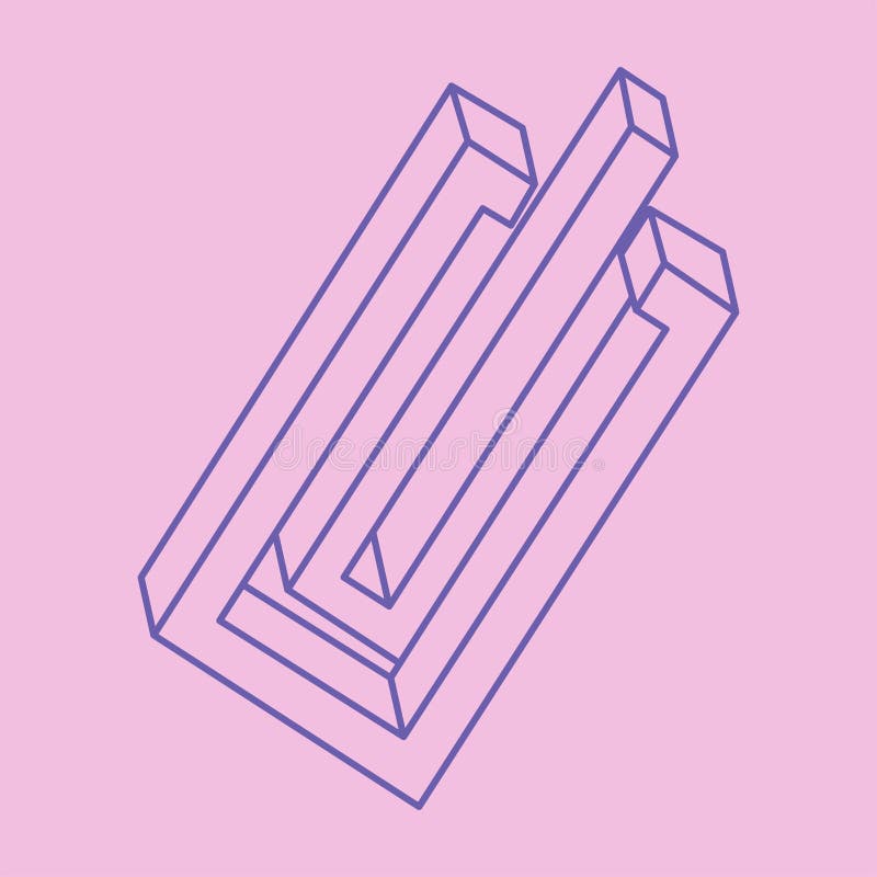 Logo. Impossible Shape, Optical Illusion, Vector. Optical Art Objects ...