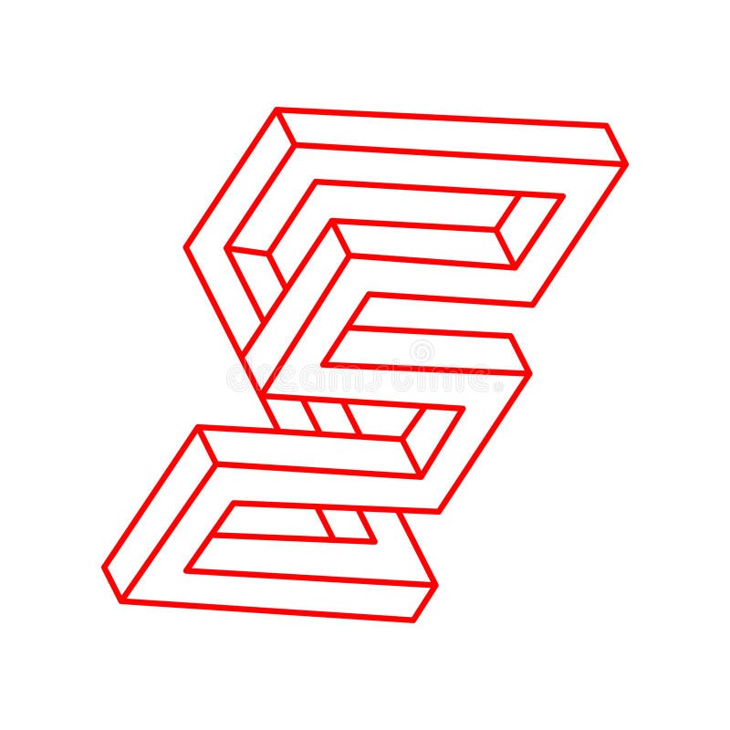 Impossible Shapes. Sacred Geometry. Logo. Optical Illusion Figure ...