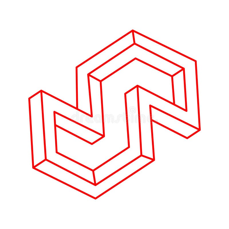 Impossible Optical Illusion Shapes. Optical Art Objects. Impossible ...