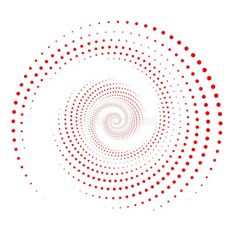 Modern Geometric Art. Vortex Dotted Shape. Trendy Design Element for ...