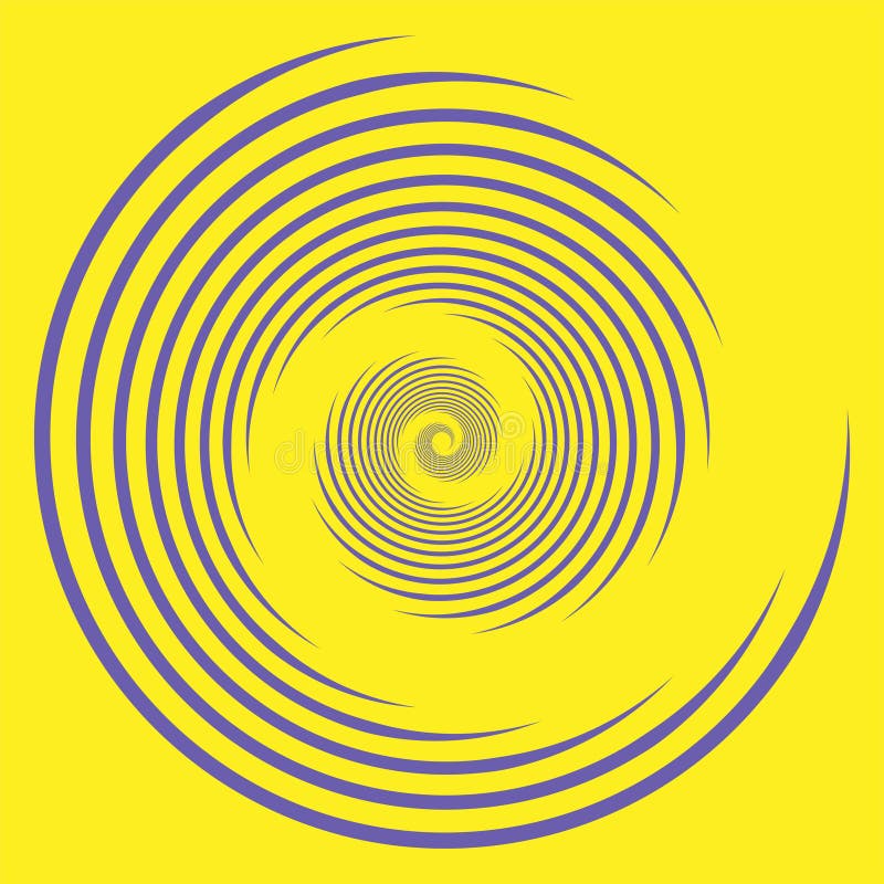 Abstract Yellow Background. Very Peri Vortex Speed Lines. Optical Art ...