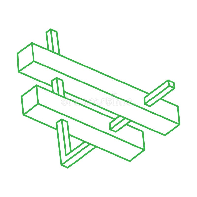 Impossible Shapes. Logo. Sacred Geometry Figures. Optical Illusion ...