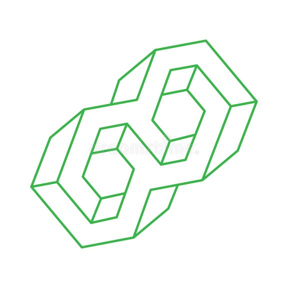 Impossible Shape. Logo. Sacred Geometry Figure. Optical Illusion ...