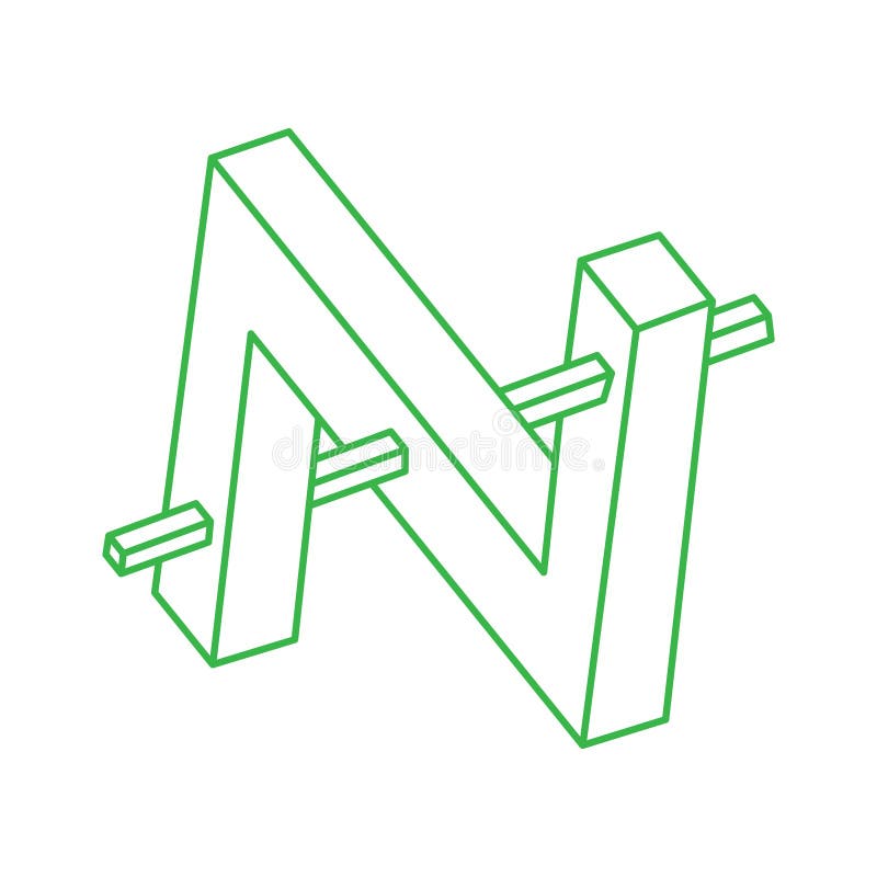 Impossible Shape, Optical Illusion, Vector. Optical Art Object. Logo ...