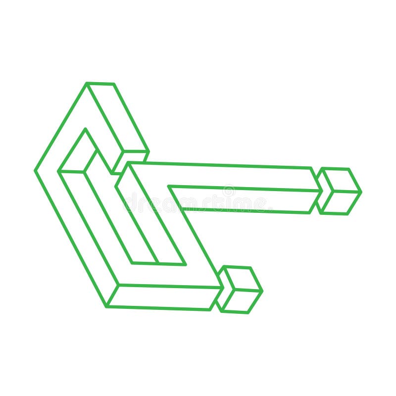 Impossible Optical Illusion Shapes. Op Art Objects. Sacred Geometry ...