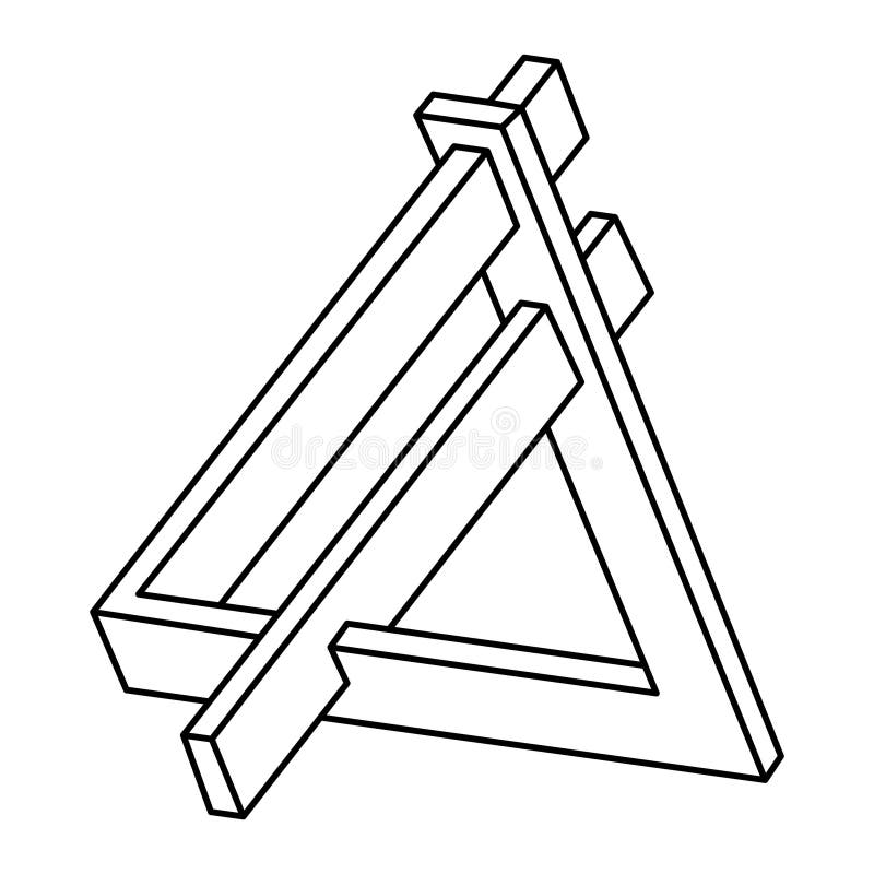 Optical Illusion Shapes, Triangle, Geometric Element, Vector ...