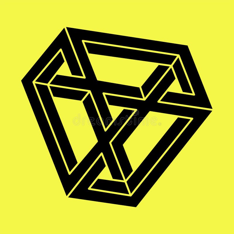 Impossible Shapes. Sacred Geometry. Optical Illusion Figures. Abstract ...