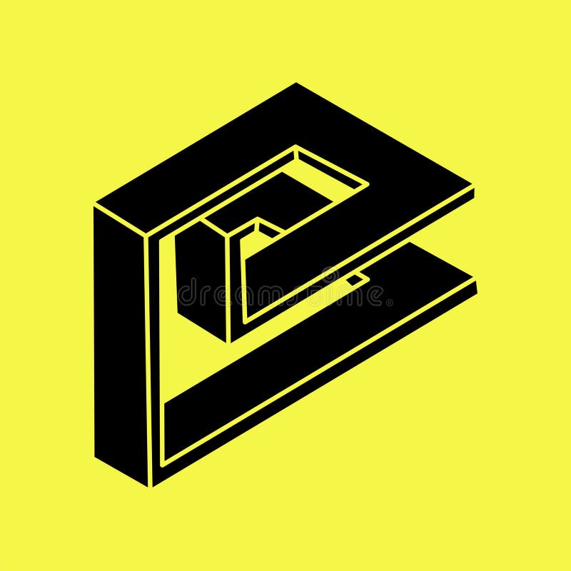 Optical Illusion Shapes. Geometry. Optical Art Object. Impossible ...