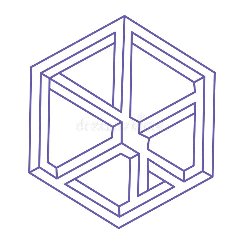 Impossible Optical Illusion Shapes. Optical Art Objects. Impossible ...