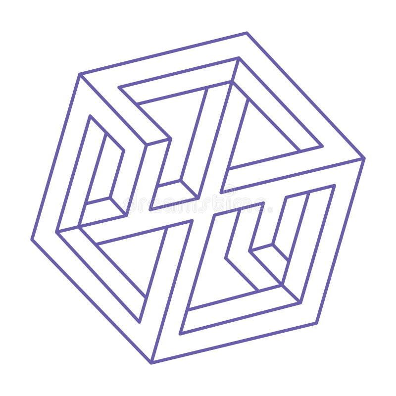 Impossible Shapes, Optical Illusion Tattoo, Vector. Optical Art Objects ...