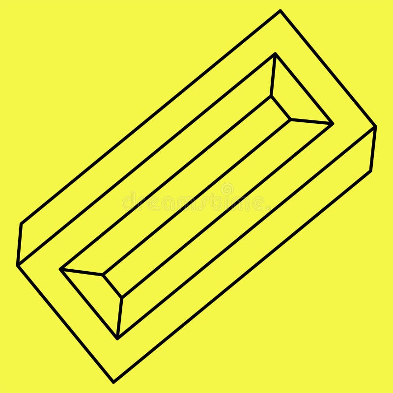 Impossible Objects. Optical Illusion Shapes. 3d Illustration Vector ...