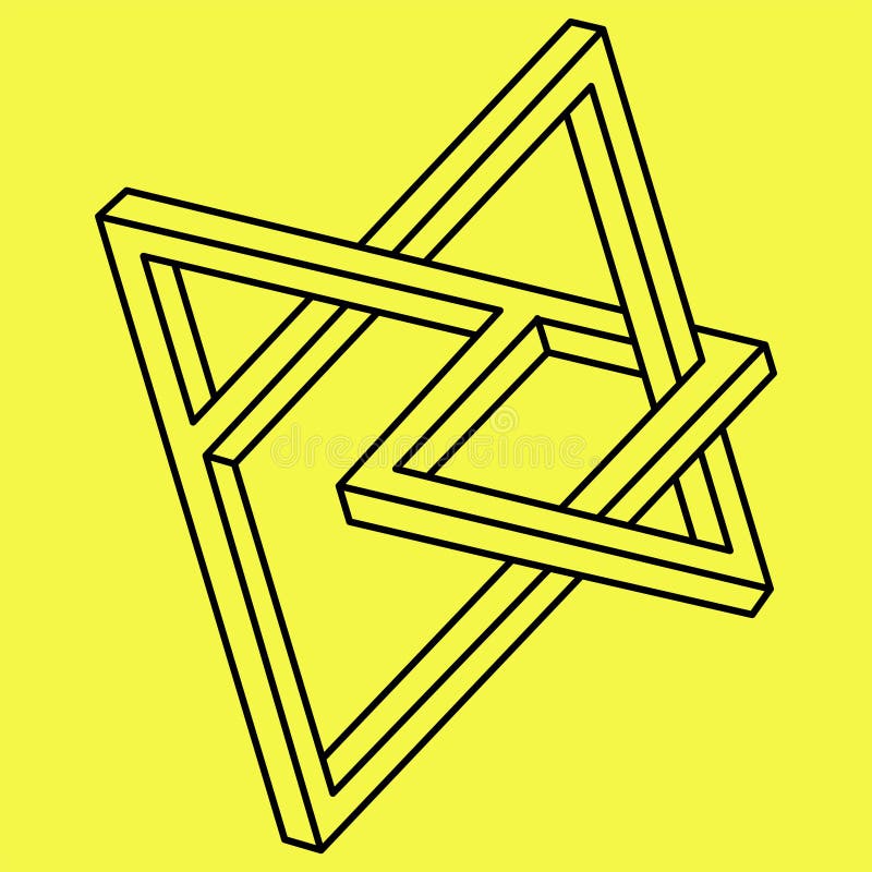 Impossible Optical Illusion Shapes. Op Art Object. Impossible Figures ...