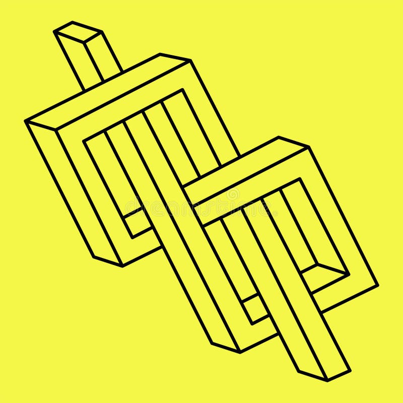 Impossible Shapes. Sacred Geometry. Optical Illusion. Abstract Eternal ...