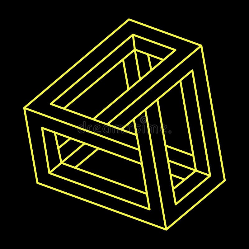 Impossible Shape, Optical Illusion, Vector. Optical Art Object ...