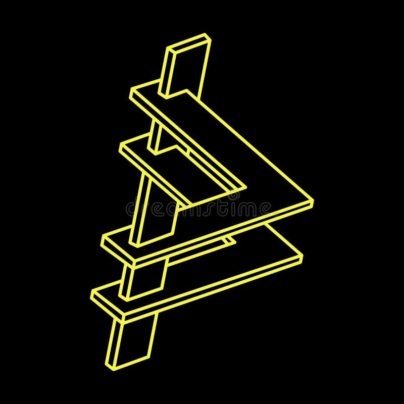 Impossible Shape Logo Design, Optical Illusion Objects. Optical Art ...