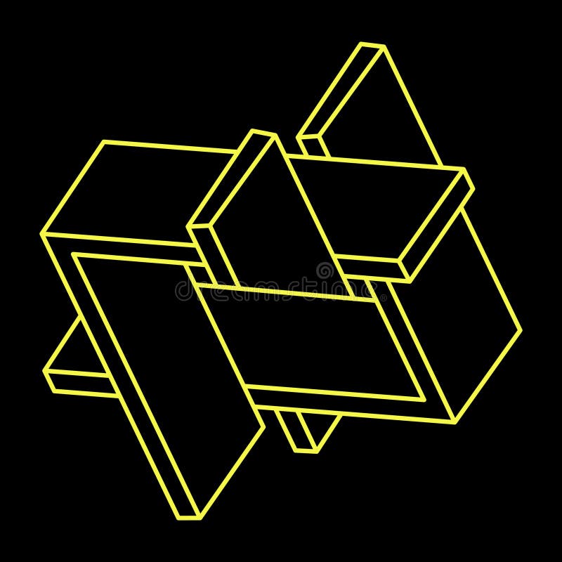 Impossible Optical Illusion Shape. Optical Art Object. Impossible ...