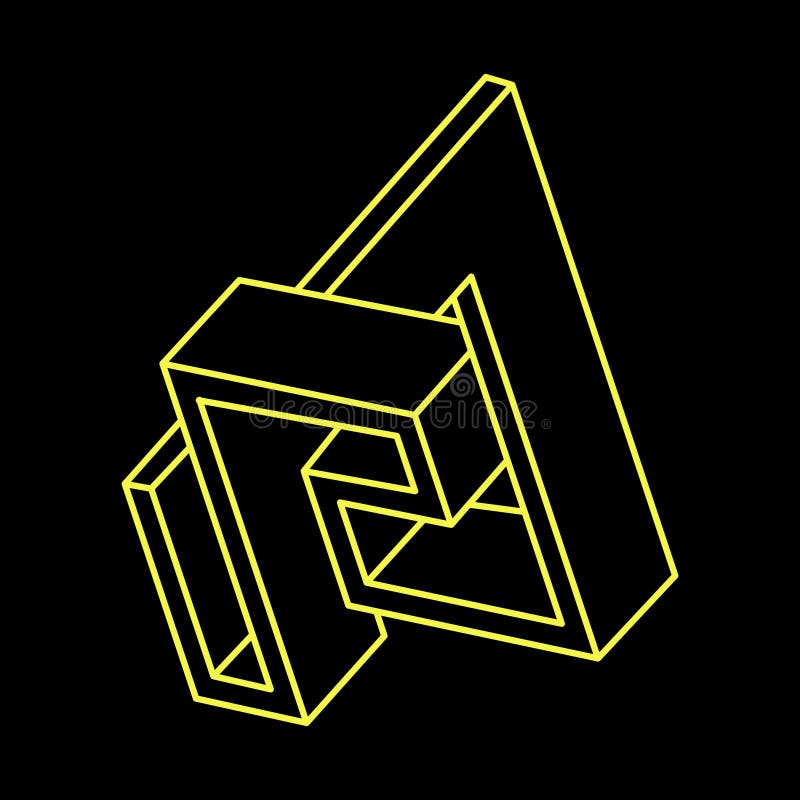 Paradox. Impossible Optical Illusion Shape. Optical Art Object ...