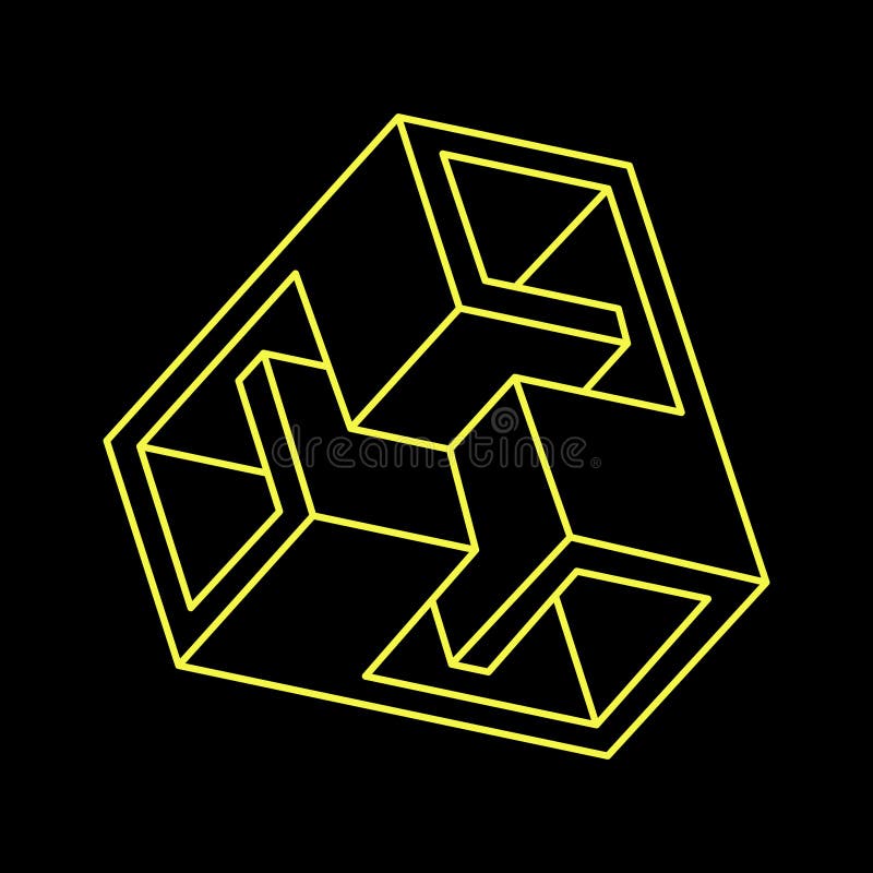 Impossible Shapes, Optical Illusion, Vector. Optical Art Objects ...