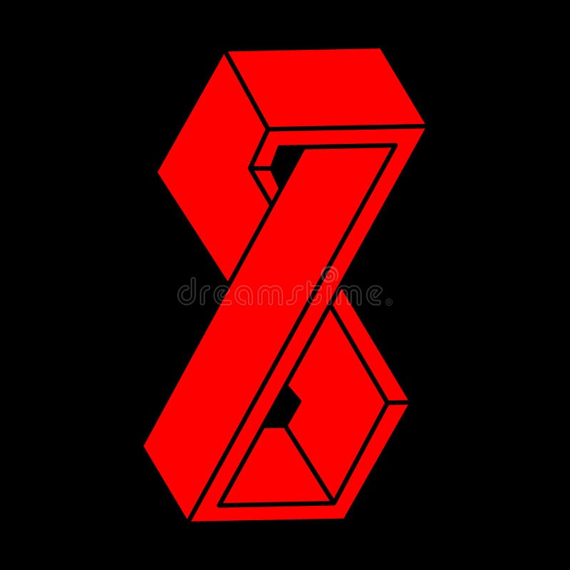 Impossible Optical Illusion Shapes. Modern Logo. Optical Art Objects ...