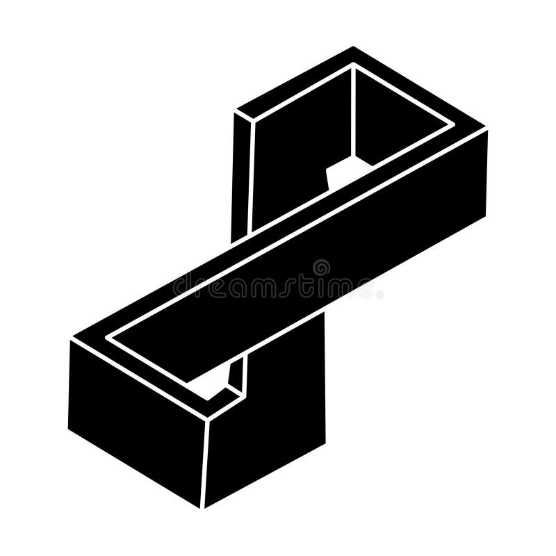 Impossible Object. Optical Art. Geometric Shape. Optical Illusion ...