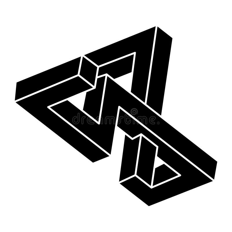 Impossible Optical Illusion Shape. Optical Art Object. Impossible ...