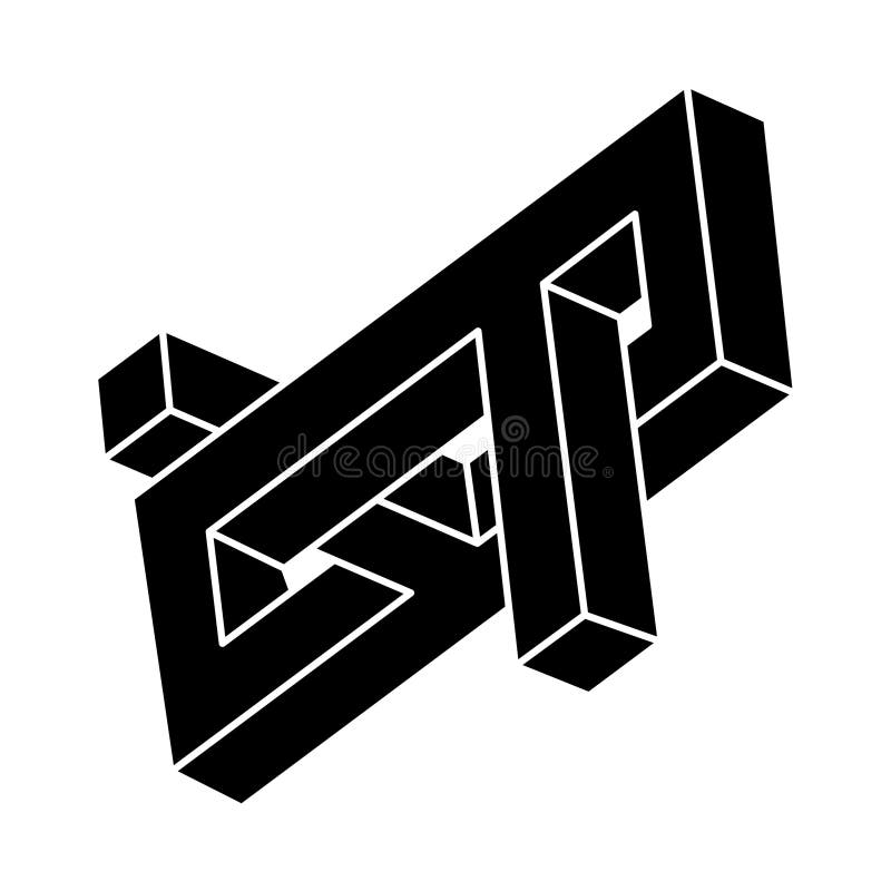 Impossible Optical Illusion Shape. Optical Art Object. Sacred Geometry ...