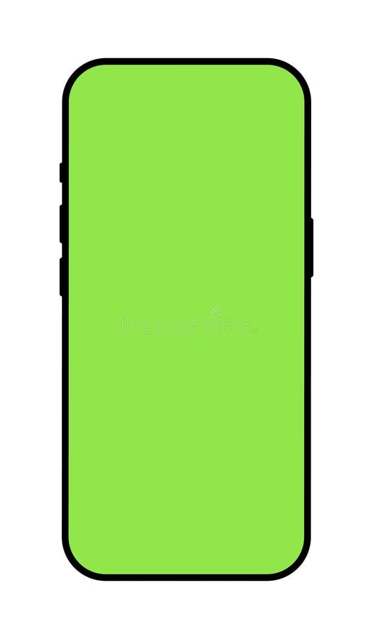 Smartphone Frame Backdrop. Blank Smart Phone Green Screen Mockup ...