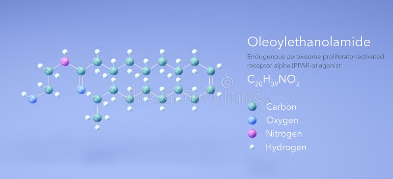 Oleoylethanolamide Molecule, Molecular Structures, Neurotransmitters ...