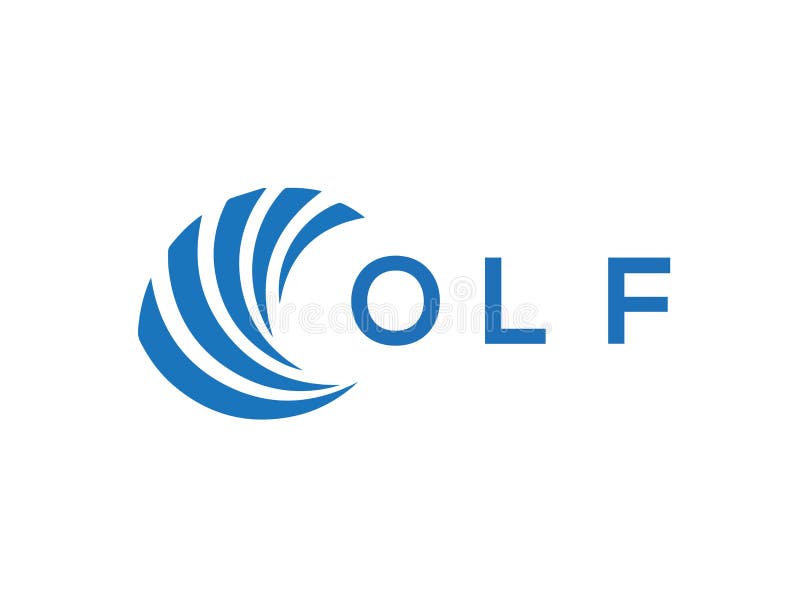 OLF Letter Logo Design on White Background. OLF Creative Circle Letter ...