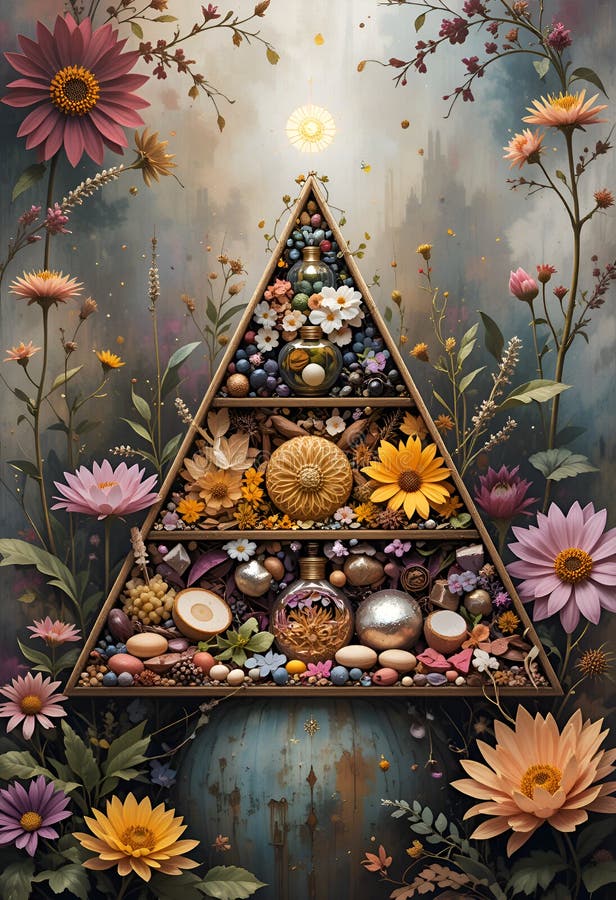 Olfactory Triangle of Perfume: High , Middle and Base Notes in Abstract ...