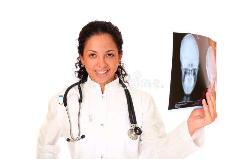 Olhando um raio X. foto de stock. Imagem de pessoa, geral - 5255716