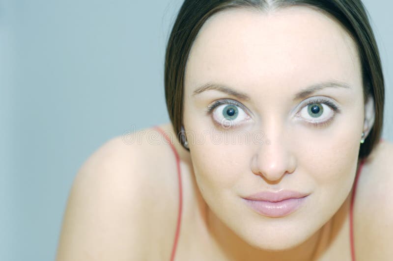 Olho grande foto de stock. Imagem de retrato, bonito, fresco - 8878850